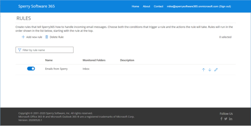 Getting Started with Timed Email Organizer for Office 365 – Sperry Software