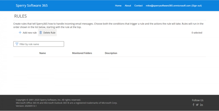 Getting Started with Timed Email Organizer for Office 365 – Sperry Software