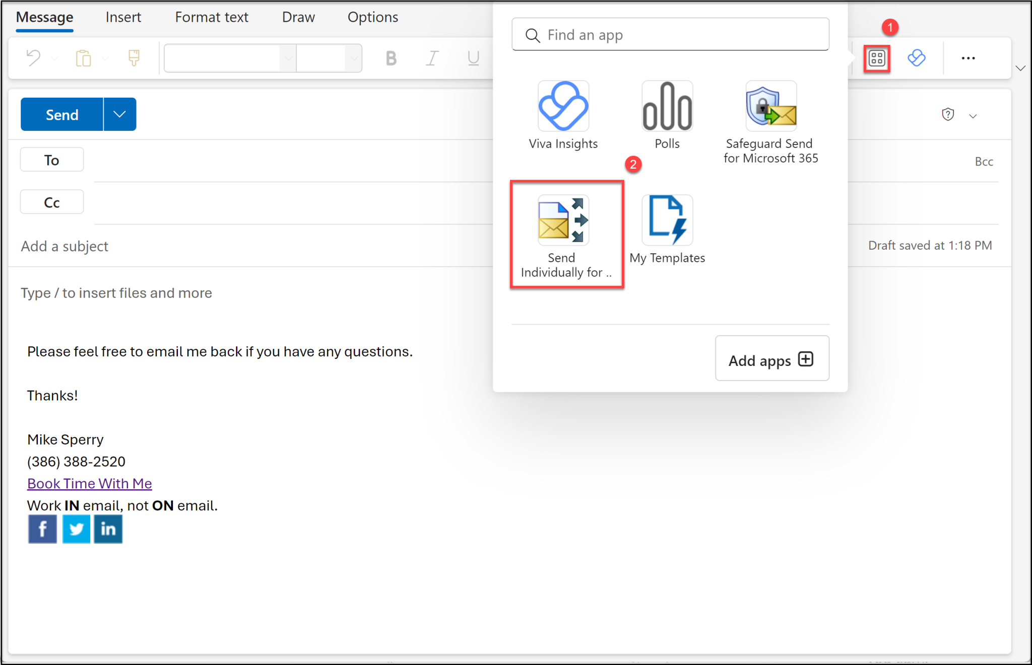 Introducing Send Individually for Microsoft 365
